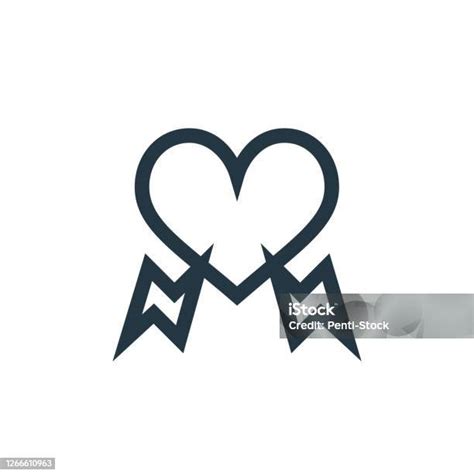 흰색 배경에 격리된 하트 벡터 아이콘입니다 개요 웹 사이트 디자인 및 모바일 응용 프로그램 개발을위한 얇은 라인 하트 아이콘 얇은 선 하트 윤곽선 아이콘 벡터 일러스트레이션