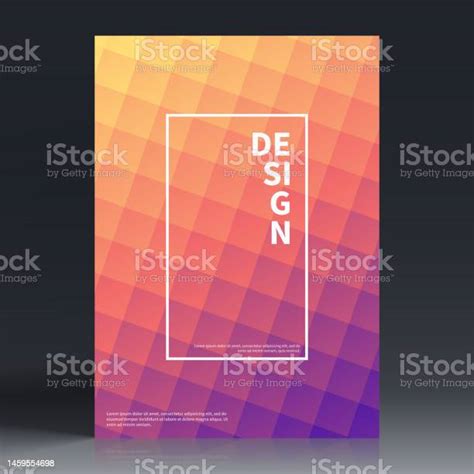브로셔 템플릿 레이아웃 오렌지 커버 디자인 비즈니스 연례 보고서 전단지 잡지 가리기에 대한 스톡 벡터 아트 및 기타 이미지 가리기 그라데이션 기하 도형 Istock