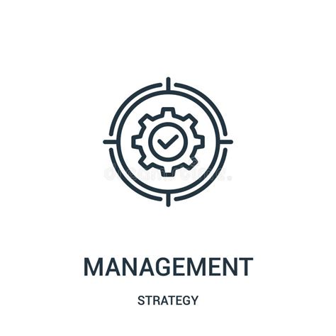 Management Icon Vector From Strategy Collection Thin Line Management Outline Icon Vector