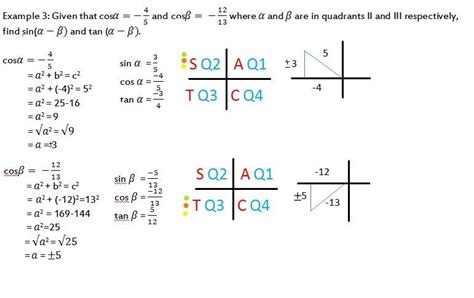 Pre Calculus 40S Winter 2011 Period C Sum And Difference Identities Part 1