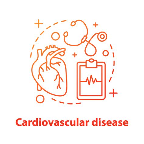 Cardiovascular Disease Concept Icon Cardiology Idea Thin Line Illustration Healthcare Vector