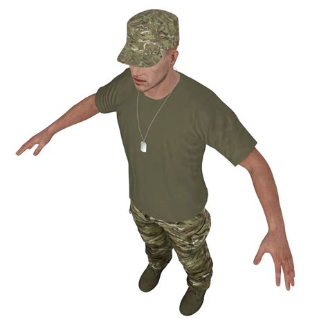 Soldier Base 3 Lod3 Rigged 3dモデル 129 Max Fbx Free3d