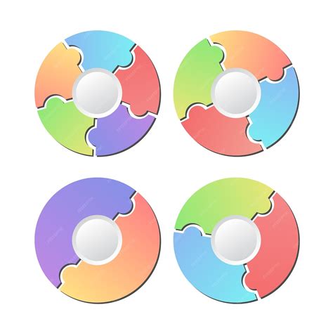 Premium Vector Set Of Circular Diagram With Different Segment Collection