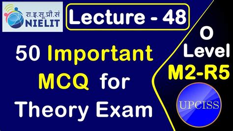 O Level M2 R5 Theory Exam 50 Important Mcq Theory Exam Questions With Answerlecture 48