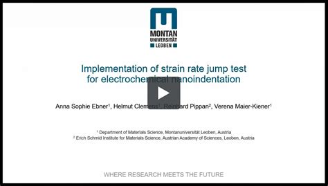 Anna Ebner Implementation Of Strain Rate Jump Test For Electrochemical Nanoindentation Kla