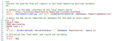 Extract All Sql Queries From Reporting Services Reports Dataperf
