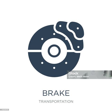 흰색 바탕에 아이콘 벡터 브레이크 브레이크 브레이크 벡터 일러스트 레이 션 교통 컬렉션에서 유행 채워진된 아이콘 금속에 대한 스톡 벡터 아트 및 기타 이미지 Istock