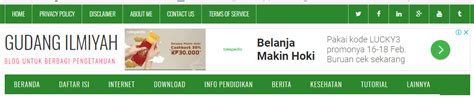 Cara Membuat Dan Memasang Menu Navigasi Blog Kang Syahri