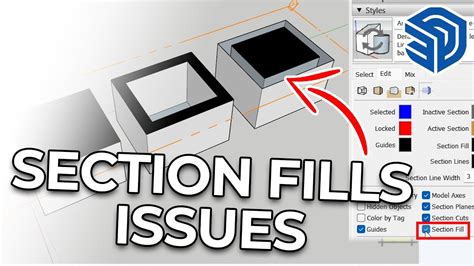 How To Fix Section Fills Issue In Sketchup YouTube