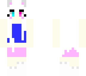 Minecraft Fan Girl Reel Hire Blue Shirt Thing Minecraft Skin