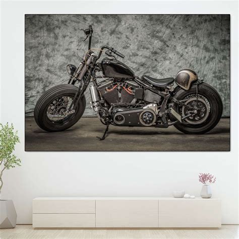 Harley Davidson Chopper Wall Art Elephant Stock Harley Davidson