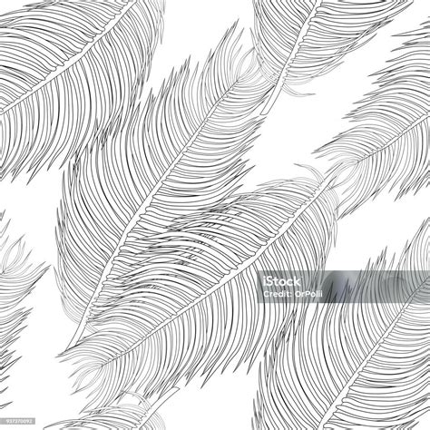 색칠 완벽 한 패턴 천연 열 대 야 자 나뭇잎 벡터 일러스트 레이 션 꽃 식물에 대한 스톡 벡터 아트 및 기타 이미지 꽃 식물 나뭇가지 디자인 Istock