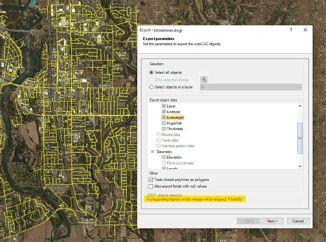 spatial manager for bricscad export data