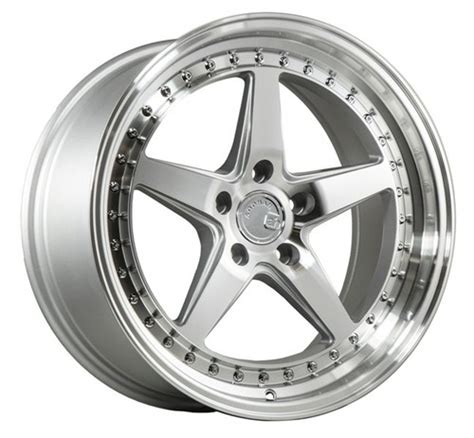 Aodhan Ds05 18x85 35 5x1143 Silver Machined Face Set Of 4 Wheels