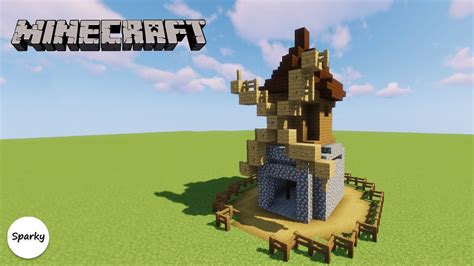 Как построить мельницу в Minecraft Youtube