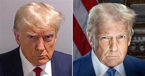 Donald Trumps Scowling New Portrait Is Revenge Image Like Mugshot