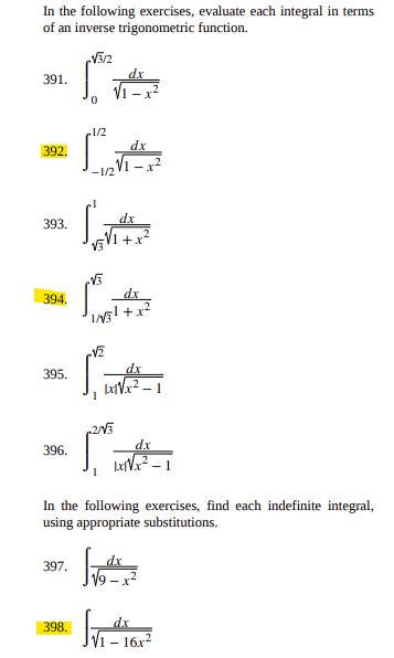 Solved In The Following Exercises Evaluate Each Integral In Chegg