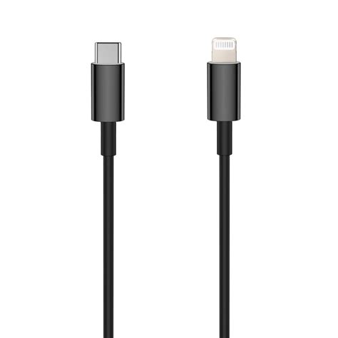 Setty Lightning Kabel 3A 1m USB C Lightning Sort 39 DKK