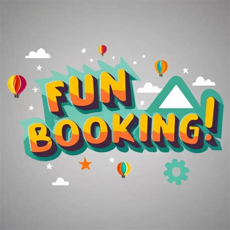 Logo Design For Funbooking Playful Typography For The Travel Industry