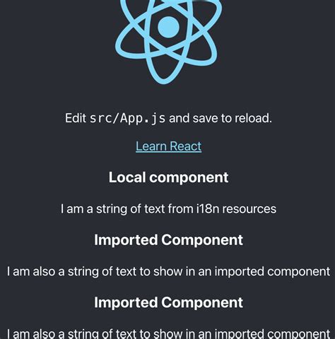 react i18next you will need to pass in an i18next instance by using