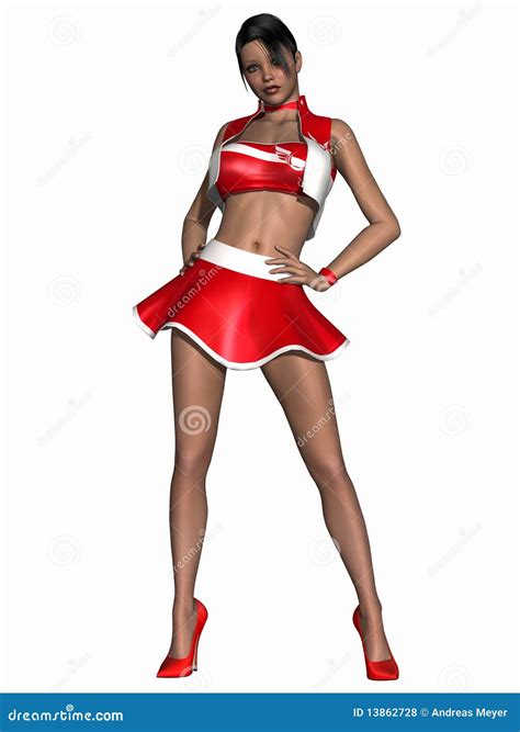 Grid Girl Stock Illustration Illustration Of Alluring