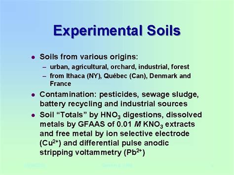 Derivation Of Soil Quality Criteria Based On Chemical