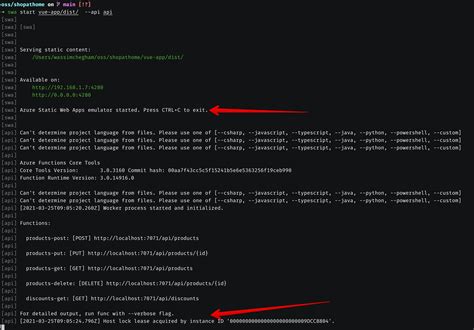 Definitive Output For When The Swa And Api Are Running And Available · Issue 142 · Azurestatic