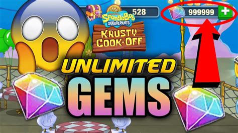 Spongebob Krusty Cook Off Cheat Unlimited Free Gems Youtube