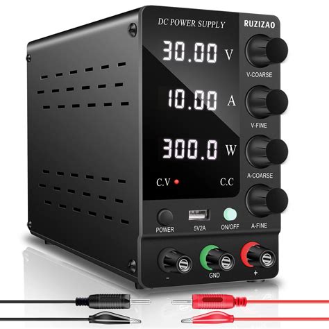 Buy RUZIZAO DC Bench Power Supply Variable 30V 10A Adjustable Sw Regulated High Precision 4
