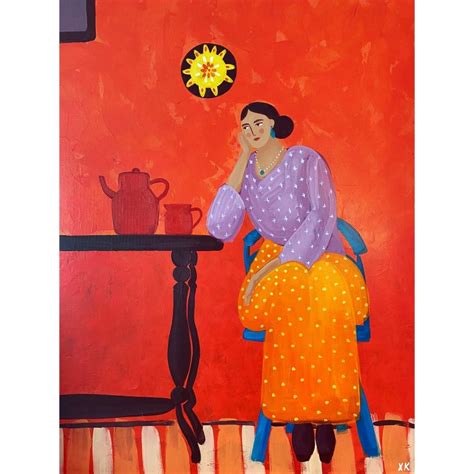 Купить картину В раздумьях в Москве от художника Хромцова Ксения