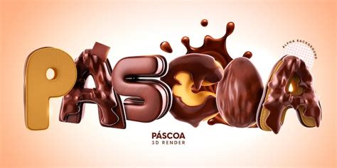 투명 한 배경에 고립 된 포르투갈어 3d 렌더링 현실적인 레이블 프리미엄 Psd의 부활절 프리미엄 Psd 파일
