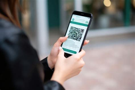 The Efficiency Of Qr Code Technology On Mobile Phone Ai Generated Stock Illustration