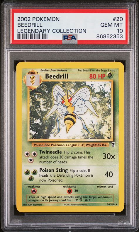 Beedrill 2002 Legendary Collection 20 Base Price Guide Sports Card