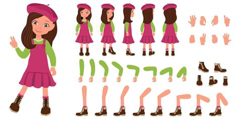 2d Girl Vector Art Icons And Graphics For Free Download