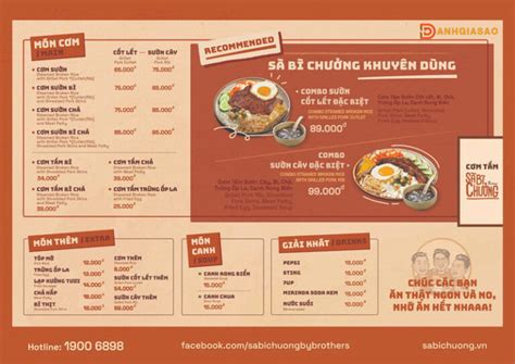 Menu Cơm Tấm Sà Bì Chưởng Quán Cơm Tấm Hot Hiện Nay