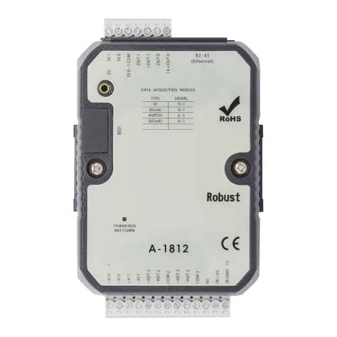 Analog Remote Io Module With 4ai 2ao 2di Modbus Tcp Ethernet Port A 1812 Io Module And