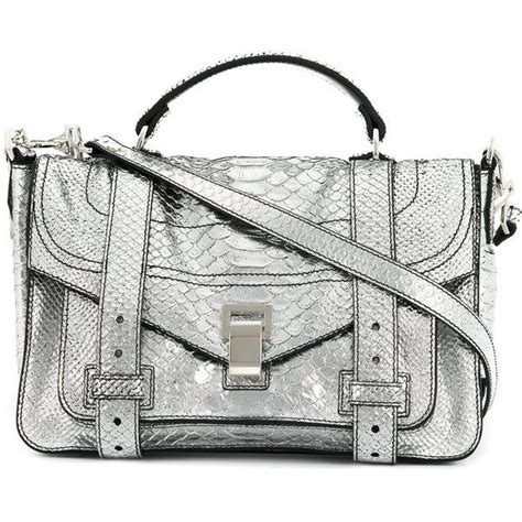 Proenza Schouler Embossed Python PS1 Medium Bag