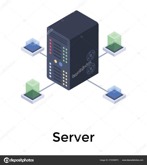 Icon Server Room Isometric Design Stock Vector By ©vectorsmarket 272036970