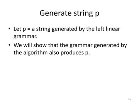 How To Convert A Left Linear Grammar To A Right Linear Grammarpptx Programming Languages