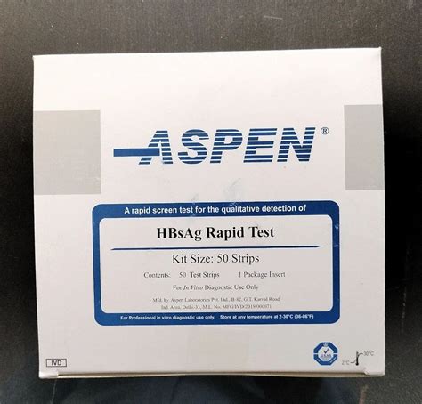 Aspen Hbsag Rapid Test Kit At Rs 375box Chhawni Indore Id