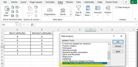 Calculate Two Sample T Test And Its P Value In Excel