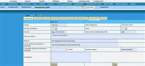 Configurar Glpi Con Ldap Active Directory Nksistemas