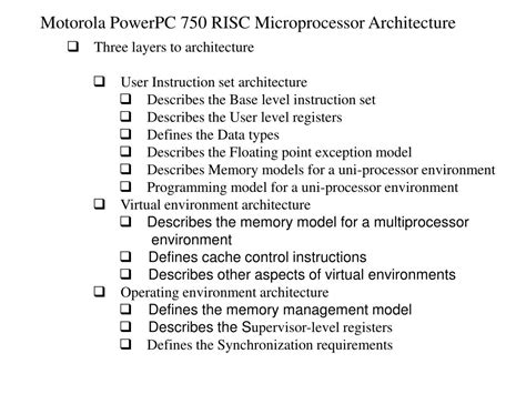 PPT PowerPC 750 PowerPoint Presentation Free Download ID 5088909