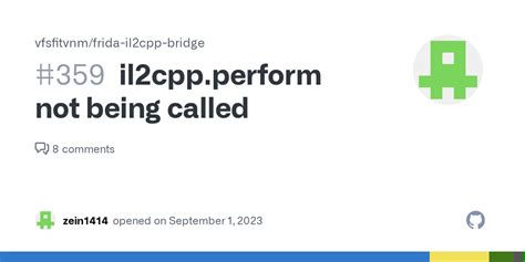 Il2cppperform Not Being Called · Issue 359 · Vfsfitvnmfrida Il2cpp Bridge · Github