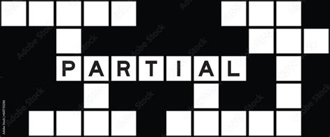 Alphabet Letter In Word Partial On Crossword Puzzle Background Stock