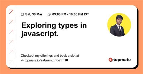 Satyam Tripathi On Linkedin Exploring Types In Javascript With Satyam Tripathi