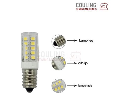 Sewing Machine And Overlocker Led Super Bright White Light Bulb Screw