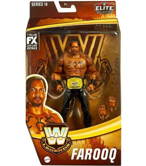 Wwe Wrestling Elite Collection Legends Series 16 Farooq Exclusive 6 Action Figure Mattel Toys