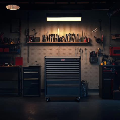 3d Rendering Of A Toolbox In A Garage High Quality Photo Premium AI