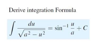 Solved Derive Integration Formula Chegg